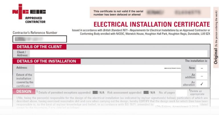 EICR electrical certificate in Finchley N3 From £99 - EICR Electrical ...